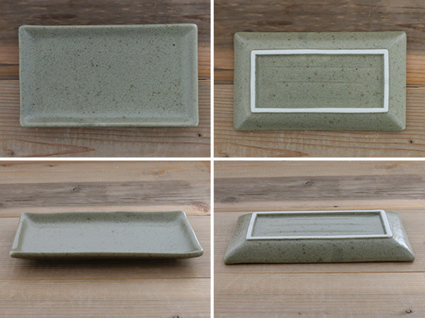 Rectangular Appetizer Plate Set of 4 - Gray – Zen Table Japan